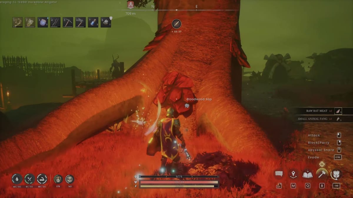 How to get Bloodwood Sap in RuneScape Dragonwilds