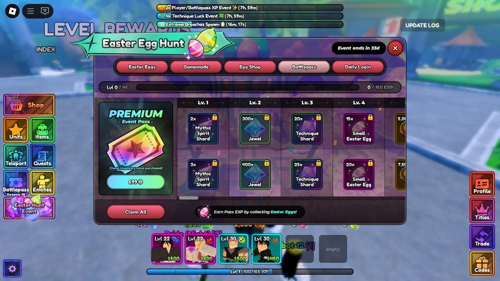 Anime Last Stand Easter Event Pass: All rewards and premium price