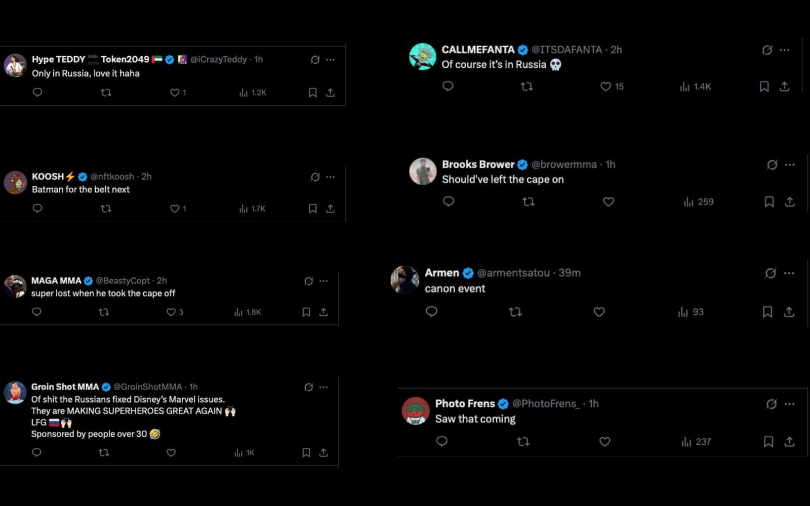 Spider-Man: Spider-Man KOs Superman in Russian MMA event, fans react ...