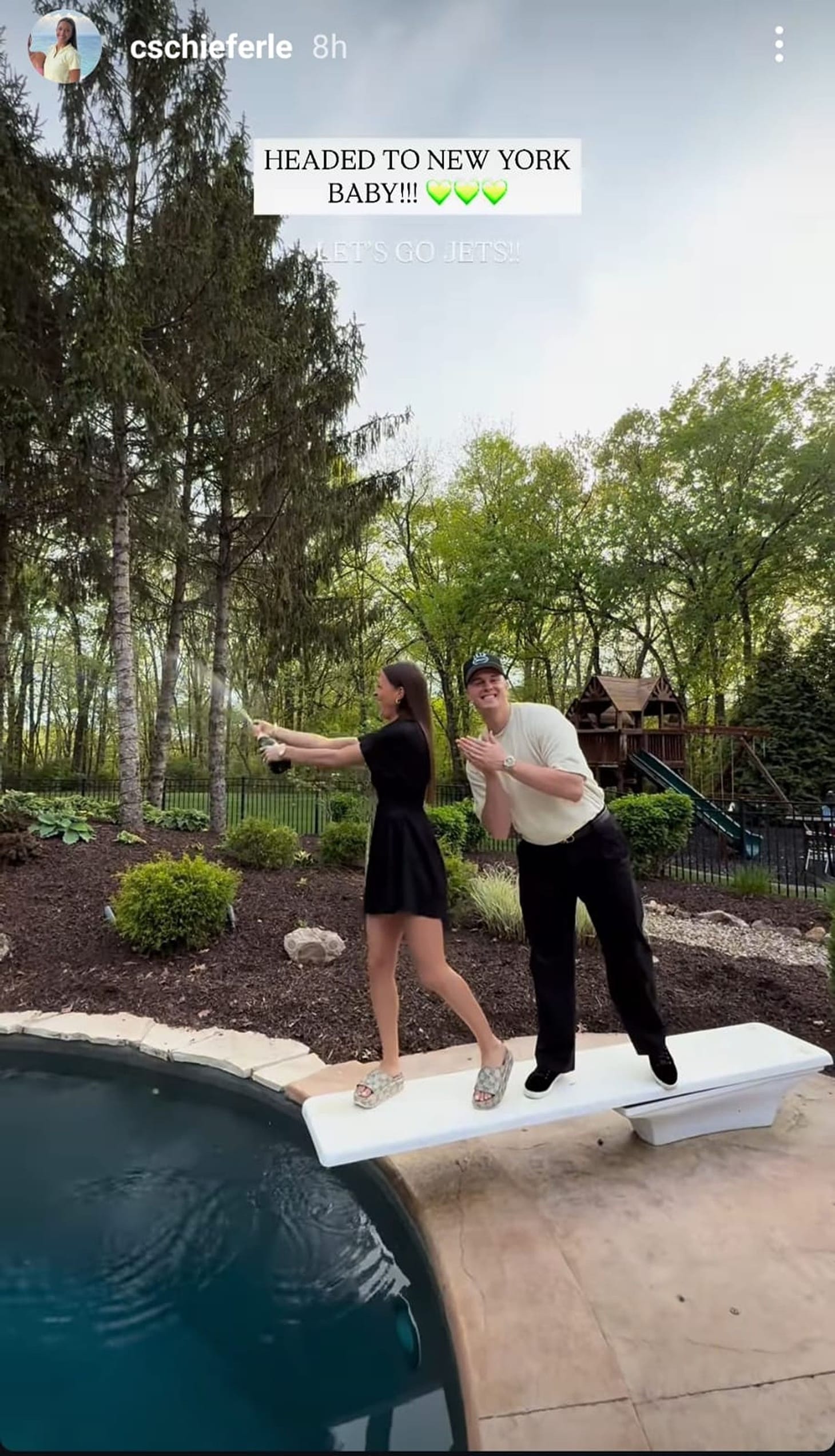 WATCH: Brady Cook's fiancée Carli erupts in emotions after Jets sign ...