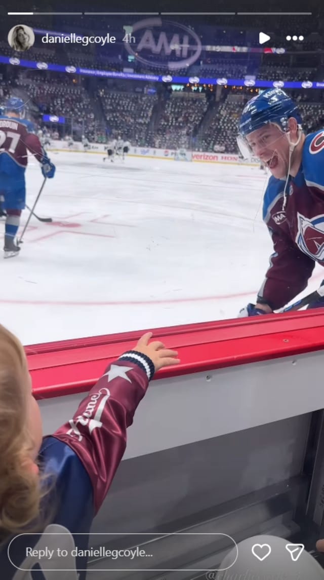 Charlie Coyle shares heartwarming moment with daughter Lilia from ...