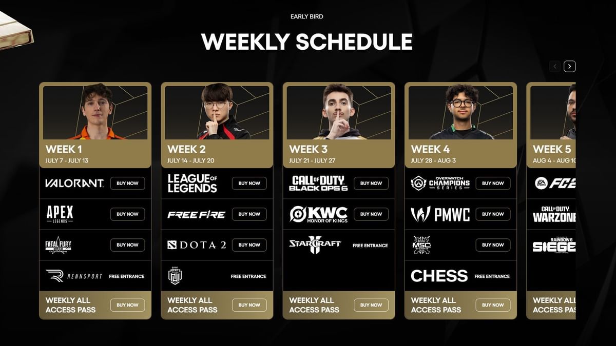 EWC 2025: Schedule, Tickets, and more