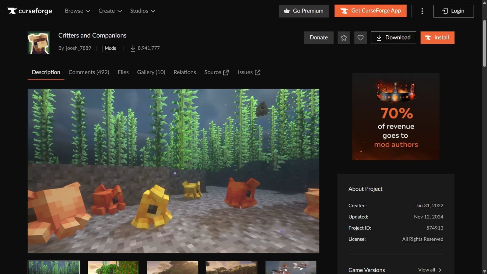 Minecraft Critters and Companions mod guide: Features and download guide