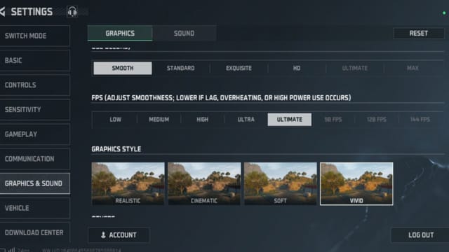 Best Delta Force Mobile graphics and audio settings