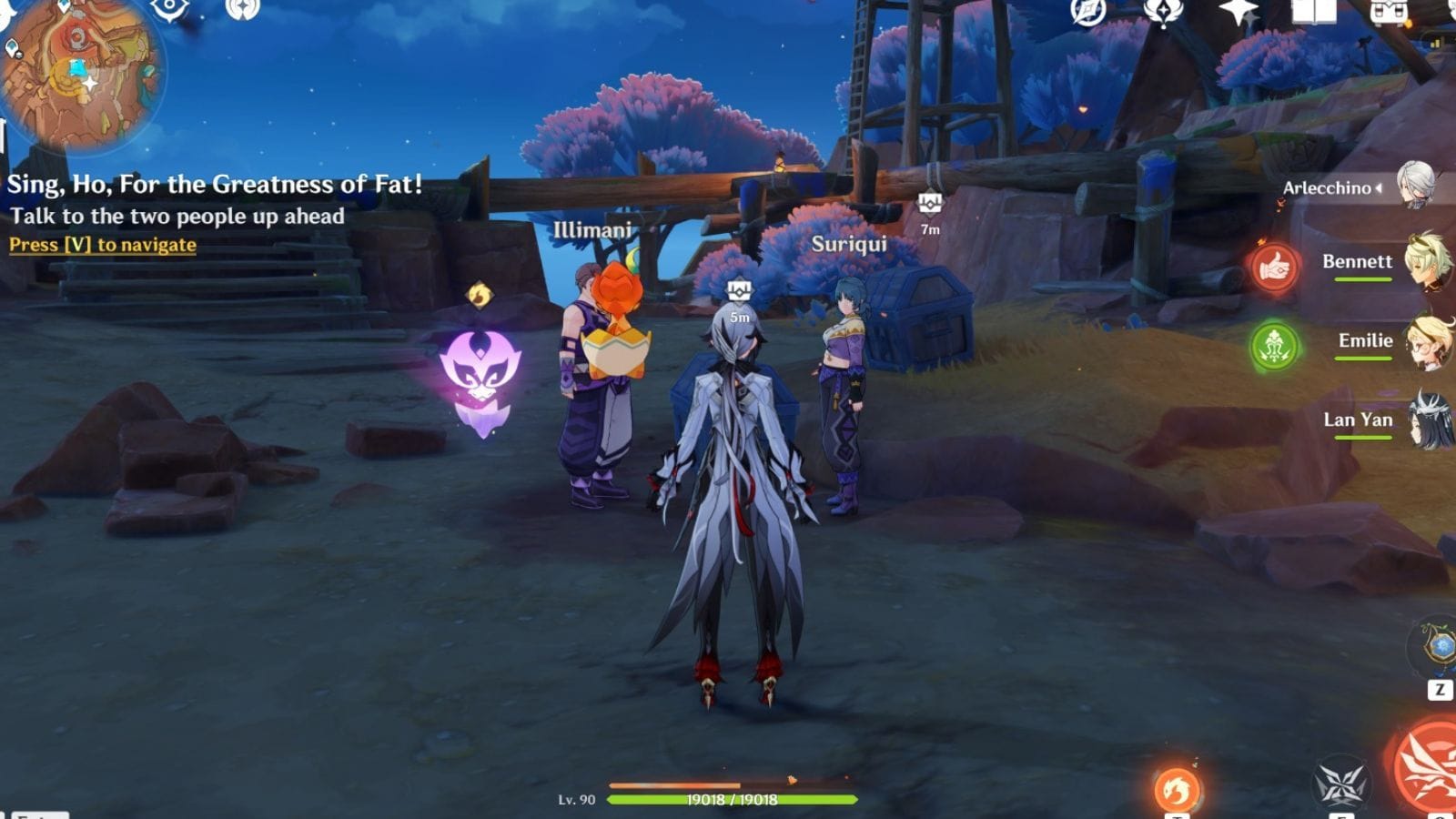 Genshin Impact Sing, Ho, For the Greatness of Fat! quest guide