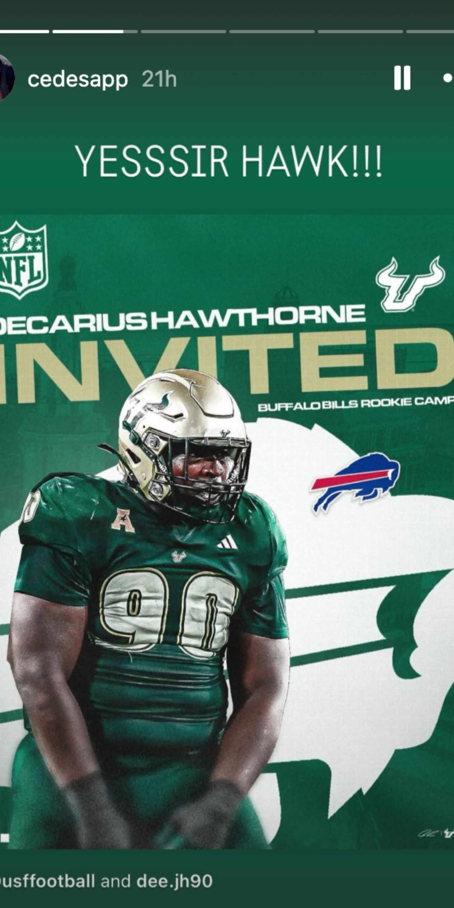 Warren Sapp’s daughter Mercedes drops 2-word reaction to USF Bulls ...