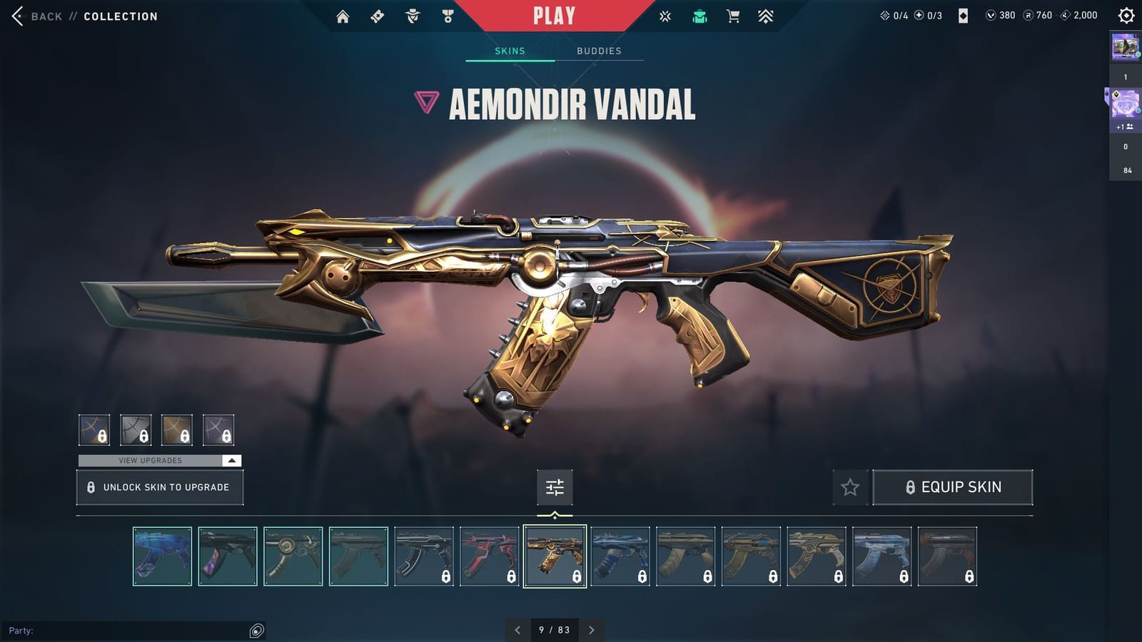 5 rarest skins currently available in Valorant Night Market pool
