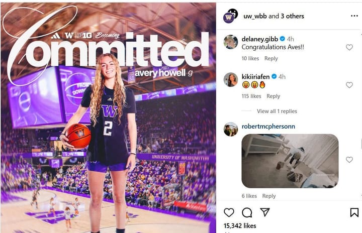 Kiki Iriafen reacts to support ex-USC teammate Avery Howell’s ...