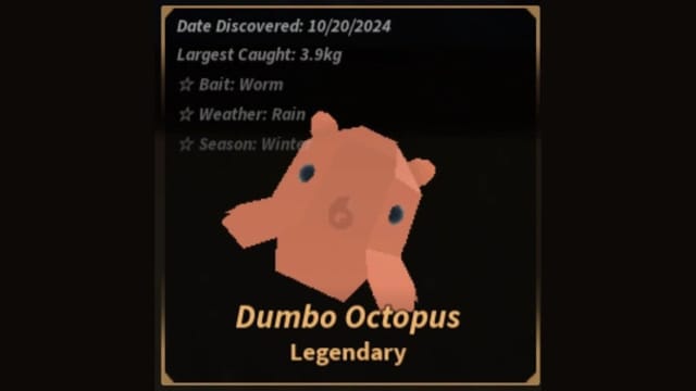 How to catch Dumbo Octopus in Fisch