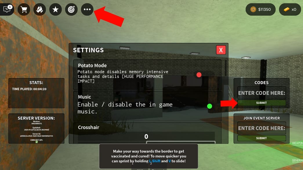 Virus Border Roleplay codes