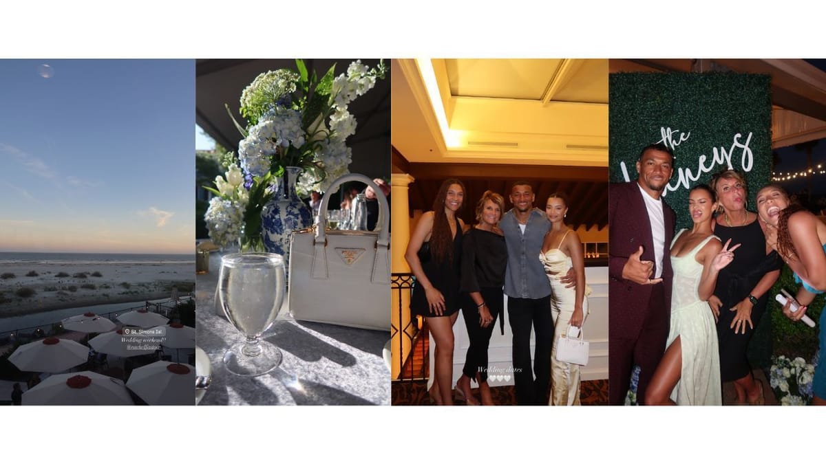 In Pics: Broncos TE Evan Engram and his wife Emily join friend's ...