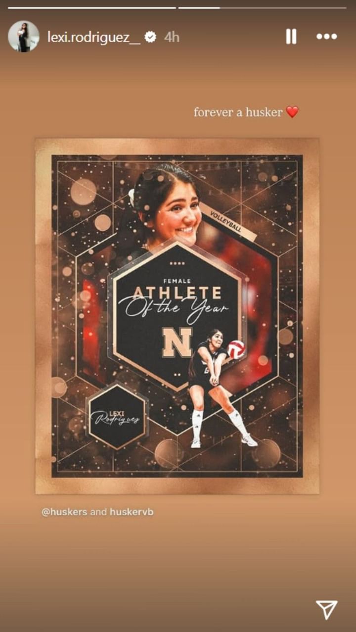 Former Nebraska volleyball player Lexi Rodriguez drops 3-word reaction ...