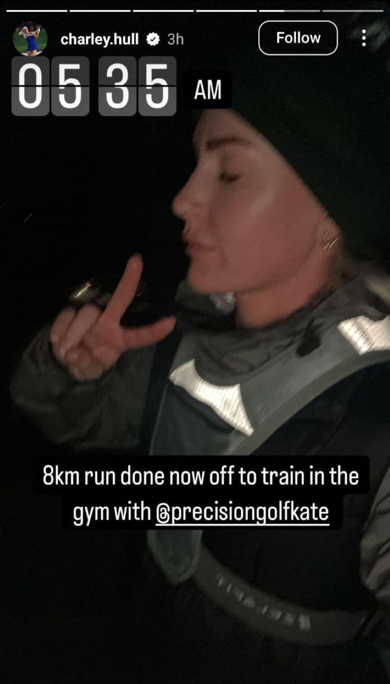 Early bird Charley Hull kicks off morning with an intense workout ahead ...