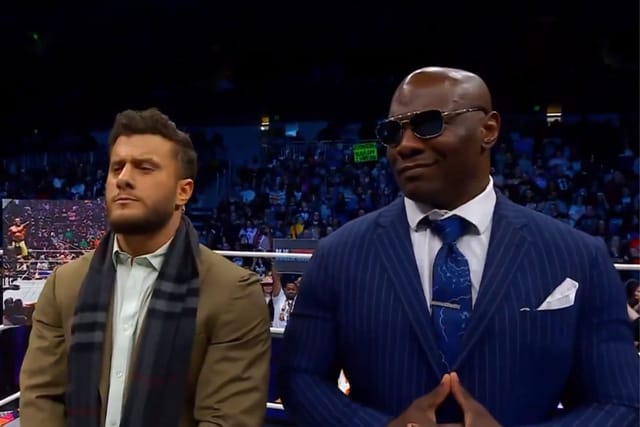Shelton Benjamin nearly breaks character due to MJF on live AEW TV
