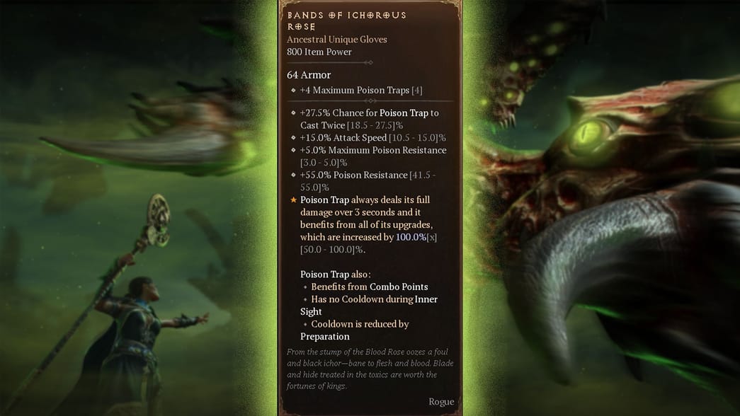 Diablo 4: How to get Band of Ichorous Rose and its Unique Effects