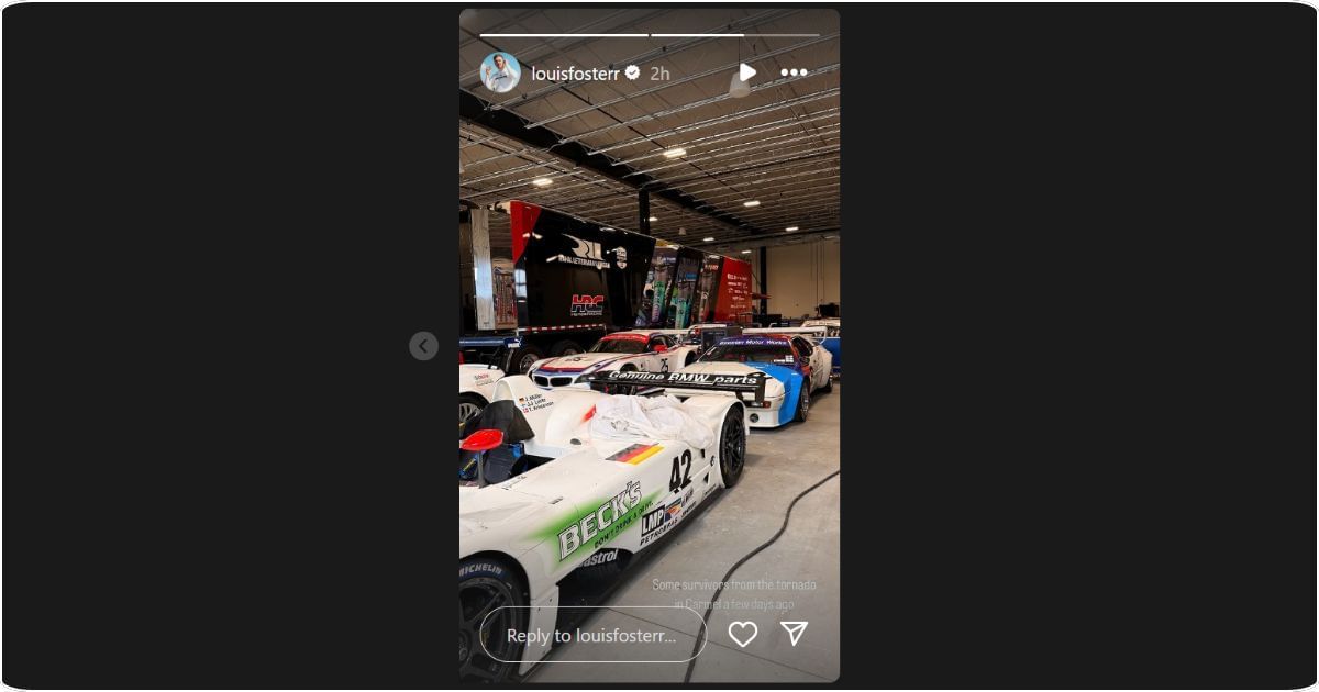 Louis Foster shares "survivors from the tornado" cars from RLL garage in Indiana