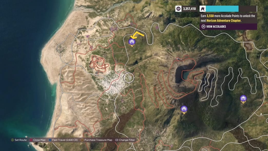 Forza Horizon 5: All Barn Finds locations on map