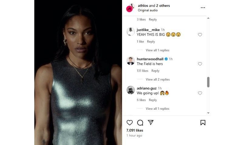 Tara Davis-Woodhall's husband Hunter drops 4-word reaction as Olympian ...