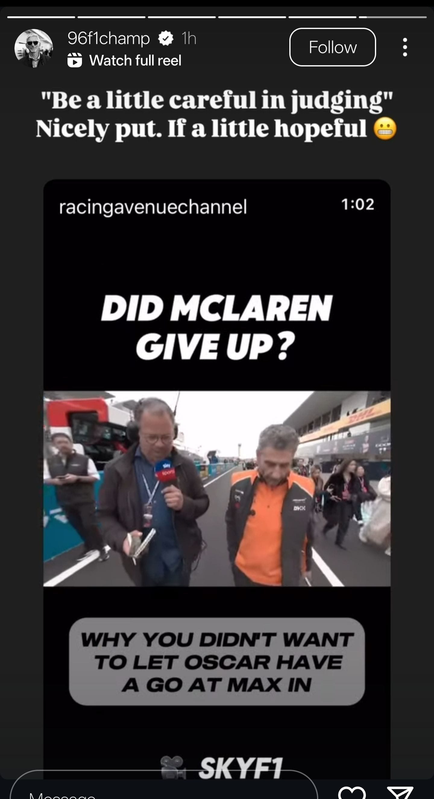 F1 legend reacts to McLaren's explanation behind the team's strategy for Lando Norris and Oscar ...