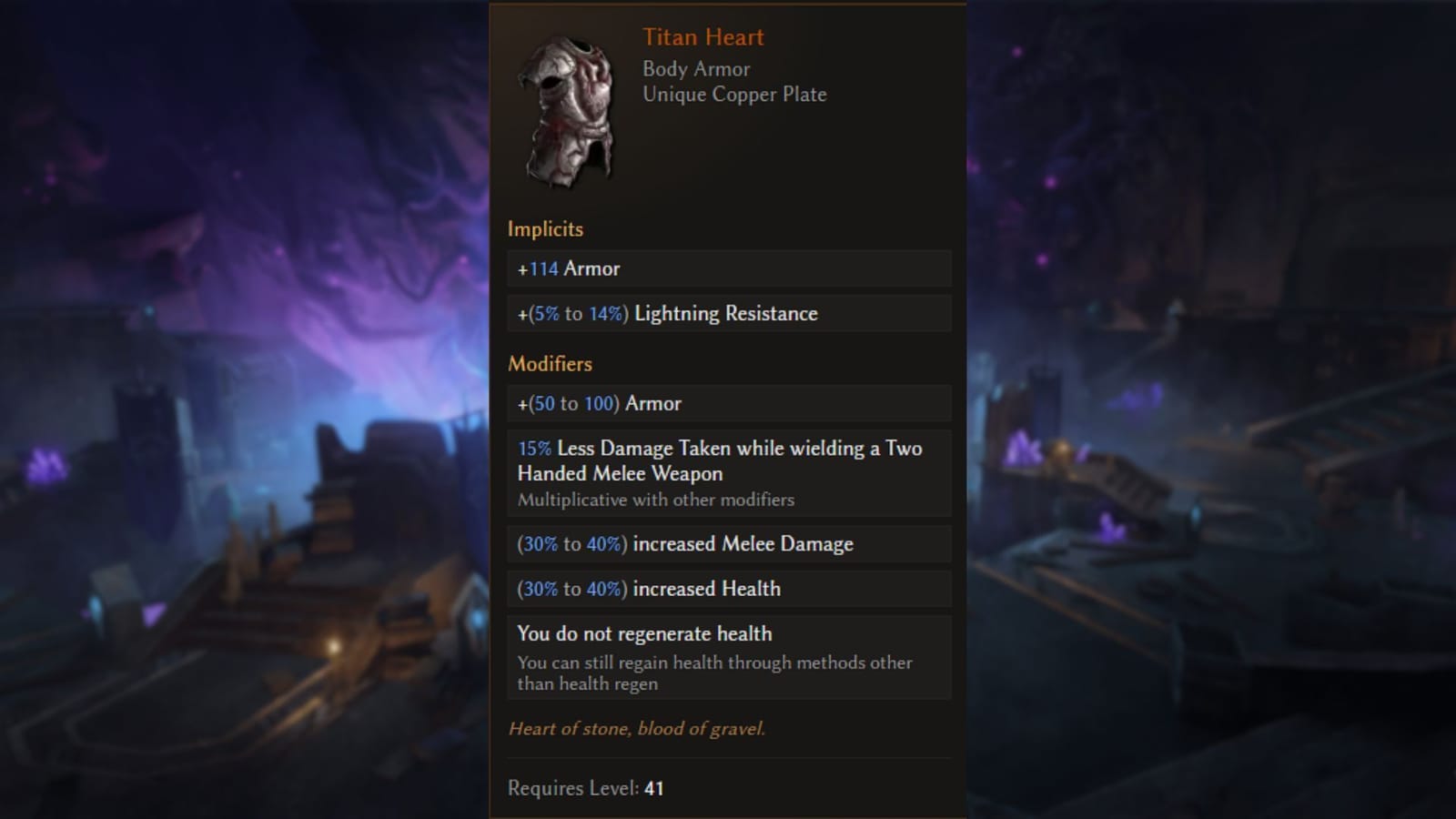How to get Titan Heart in Last Epoch, and its unique effects