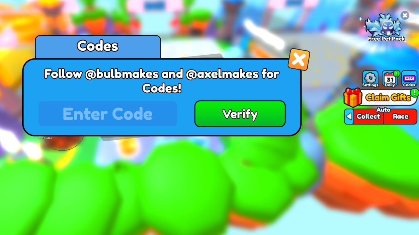 Grow Snowball Race codes