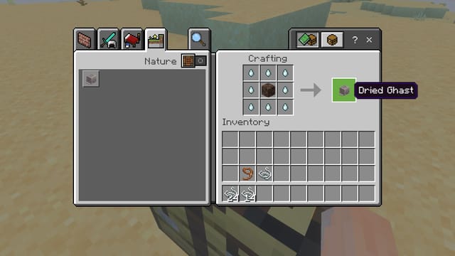 What is dried ghast in Minecraft?