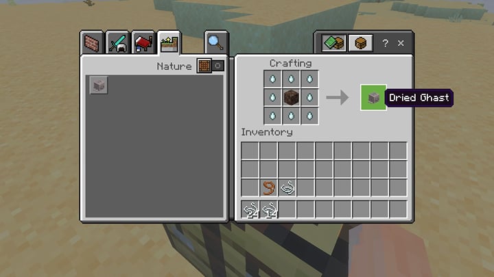 What is dried ghast in Minecraft?
