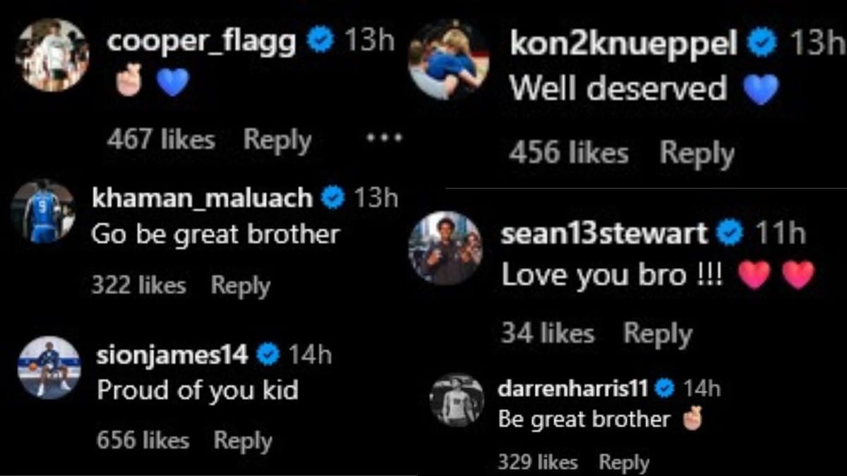 Cooper Flagg, Khaman Malauch, Kon Knueppel and more react as Tyrese ...