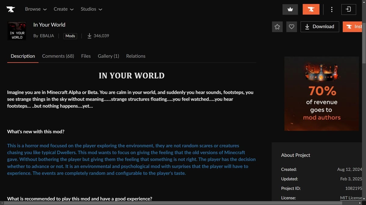 Minecraft In Your World mod: Features and download guide