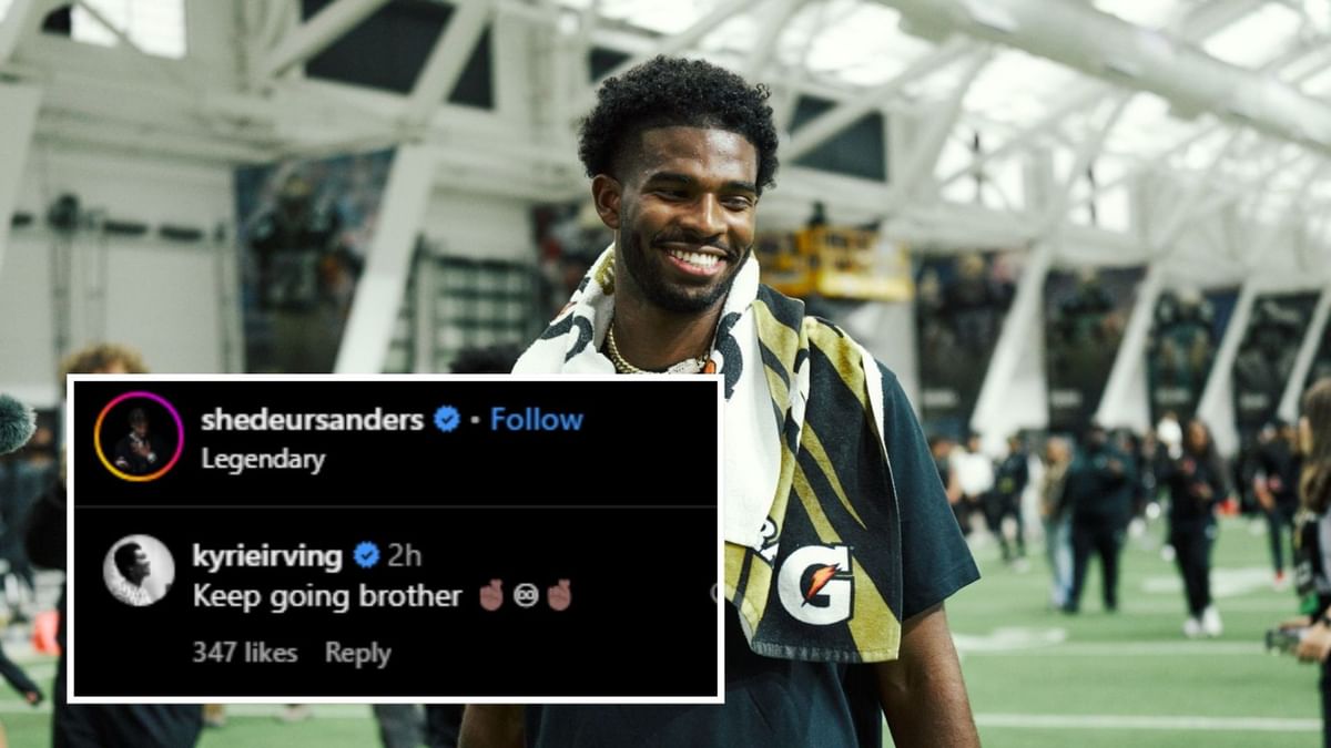 Kyrie Irving delivers inspiring 3-word message to Shedeur Sanders after ...