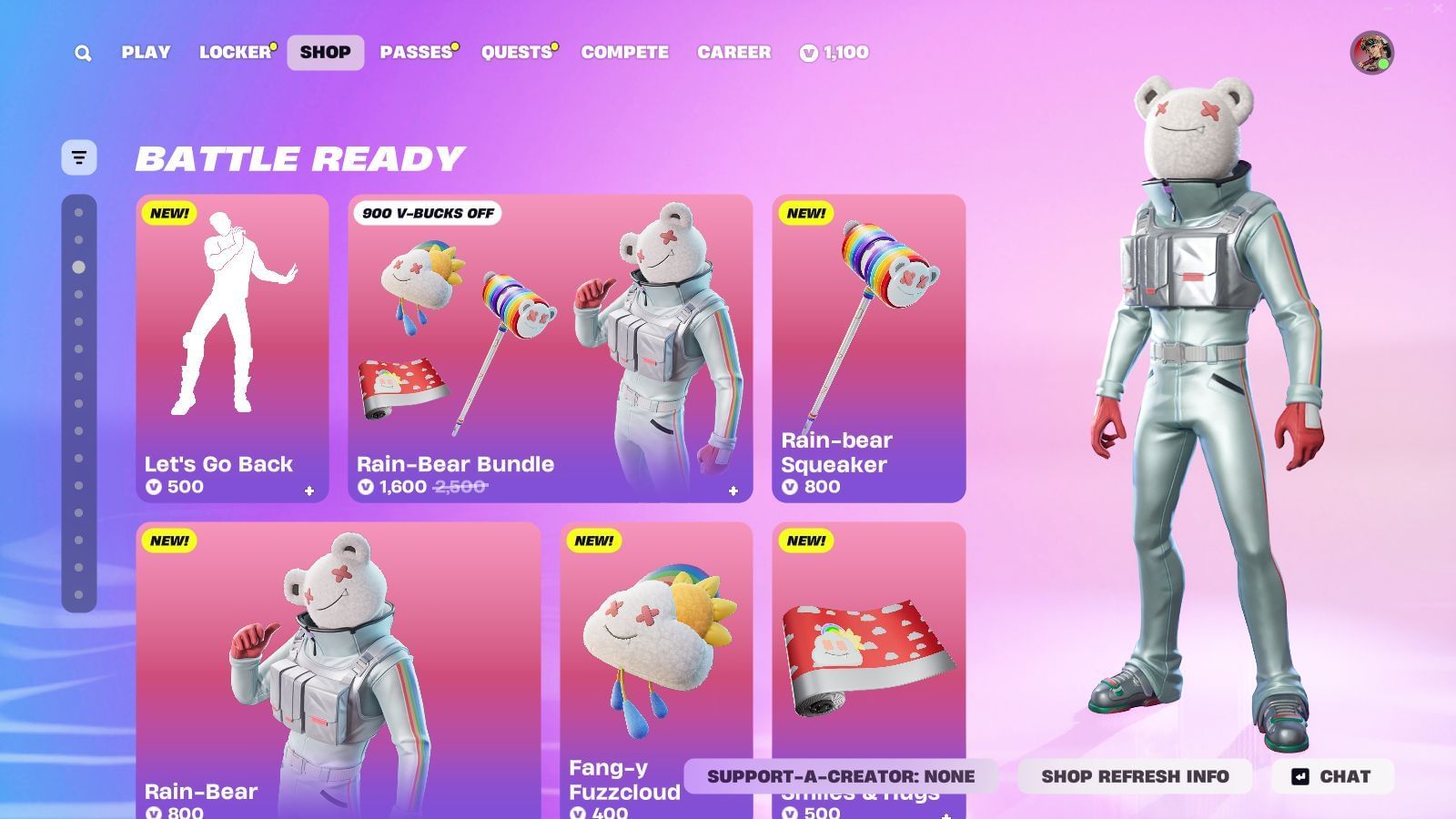 How to get the Rain-Bear skin in Fortnite