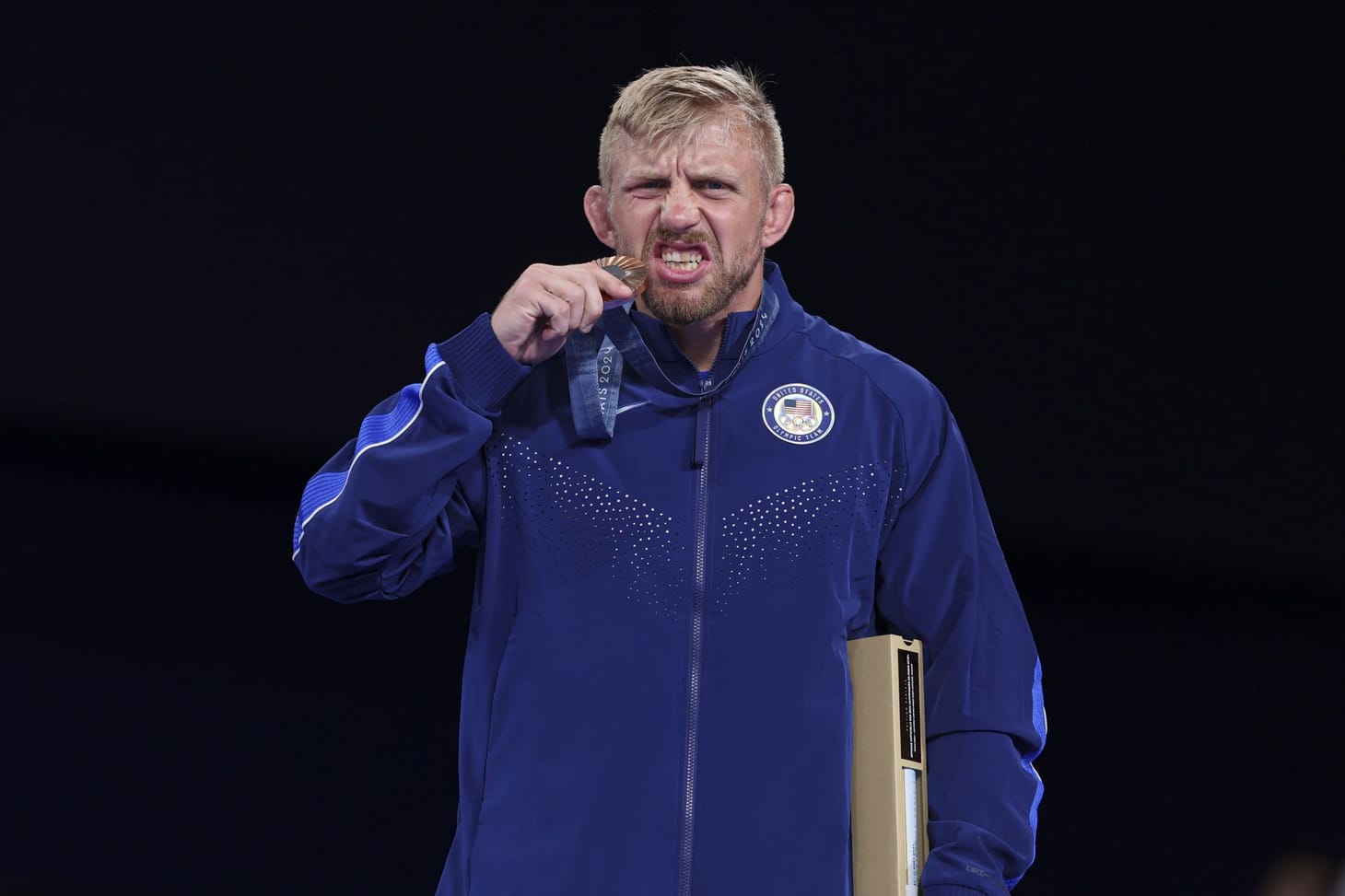 Kyle Dake makes a special participation announcement in Team USA colors