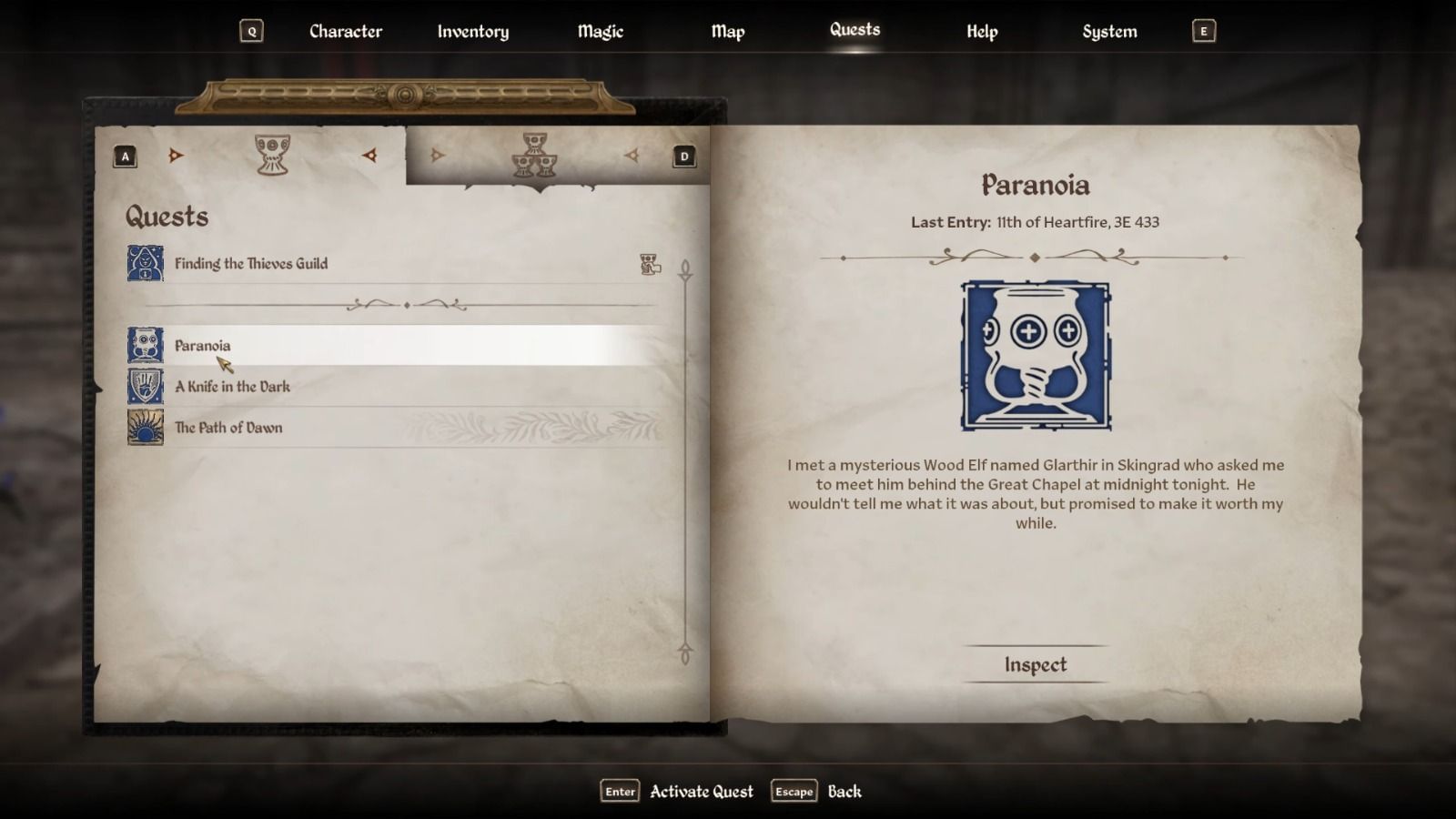 How to complete the Paranoia side quest in Oblivion Remastered: All ...