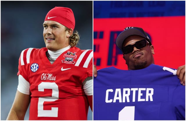 Joe Schoen's son Carson delivers 2-word verdict on Giants' 2025 draft ...