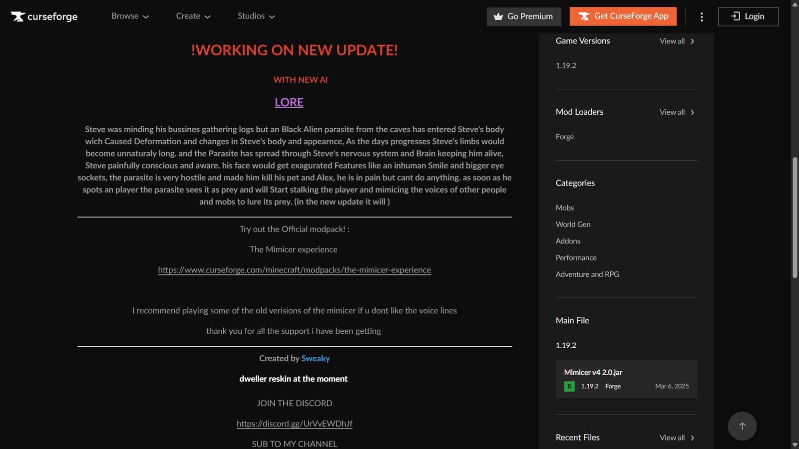 Minecraft The Mimicer mod: Features and download guide