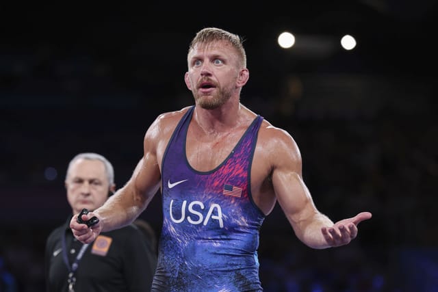 Kyle Dake makes a special participation announcement in Team USA colors