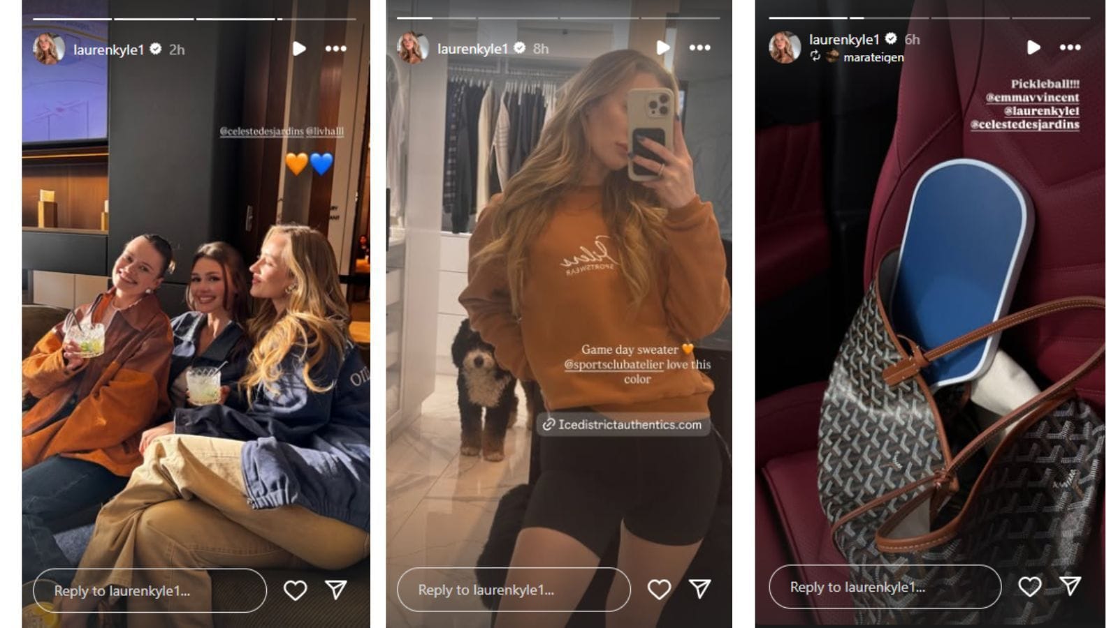 Connor McDavid's wife Lauren links up with Celeste Desjardins and Liv ...