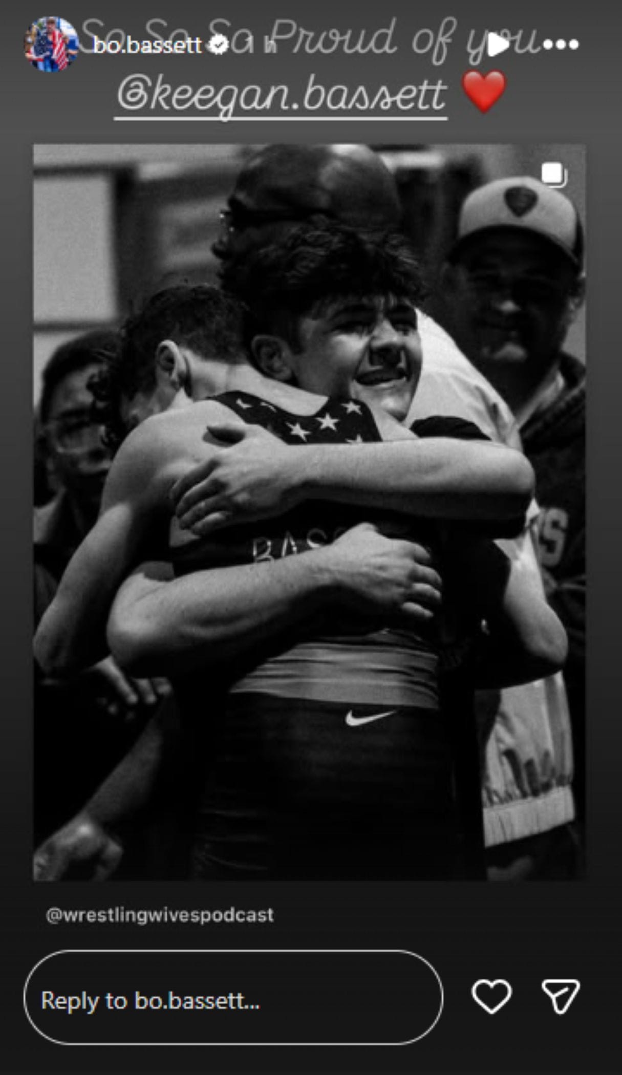 Teary-eyed Bo Bassett beams with pride over brother Keegan getting into ...