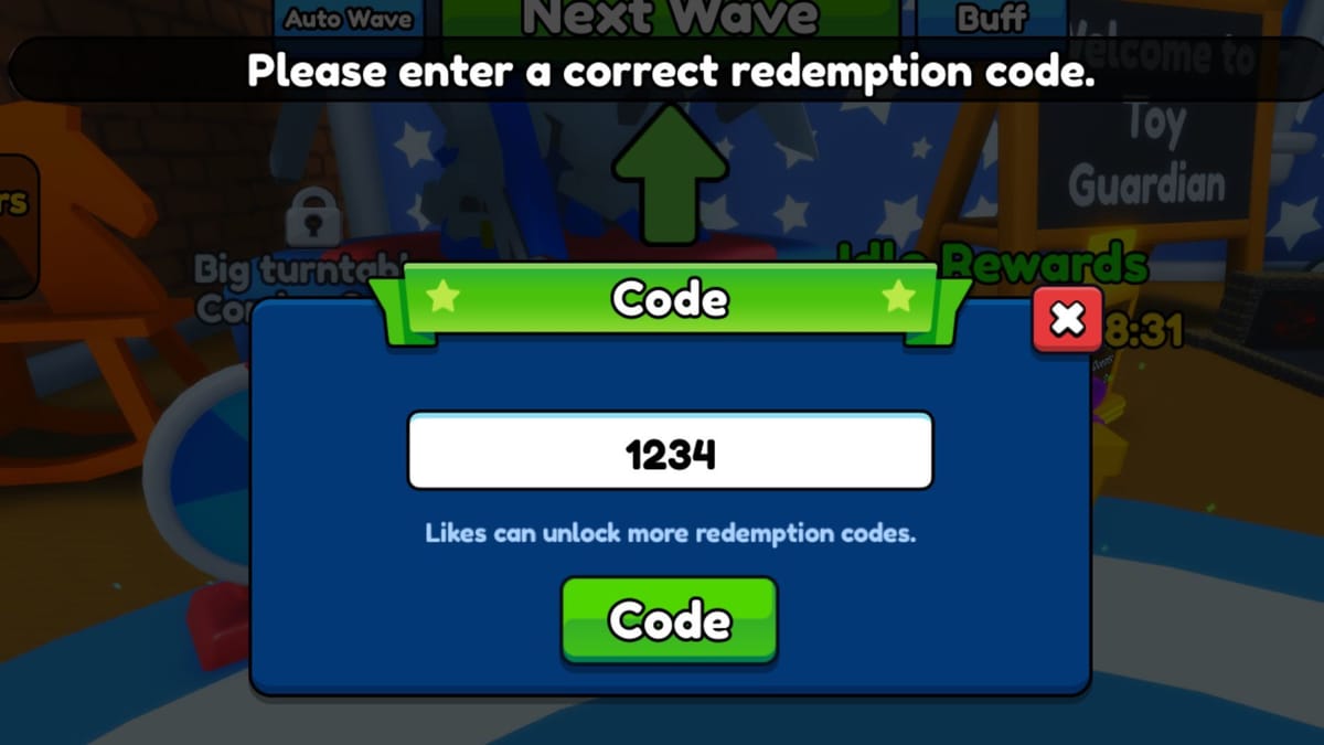 Toy Guardian codes
