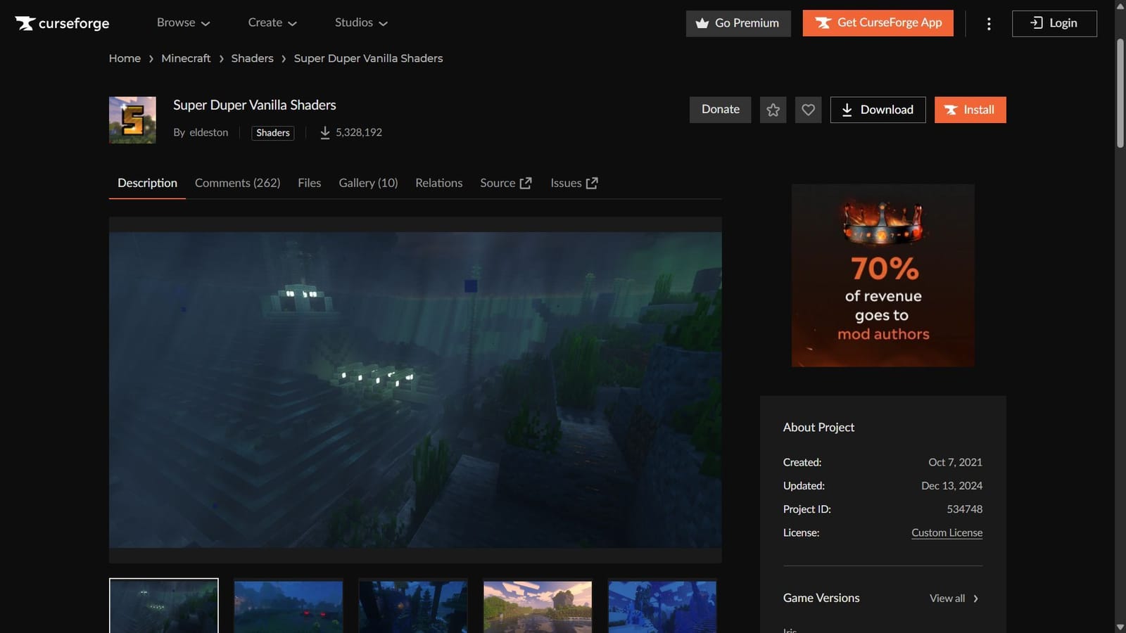 How to get and use Minecraft Super Duper Vanilla shaders