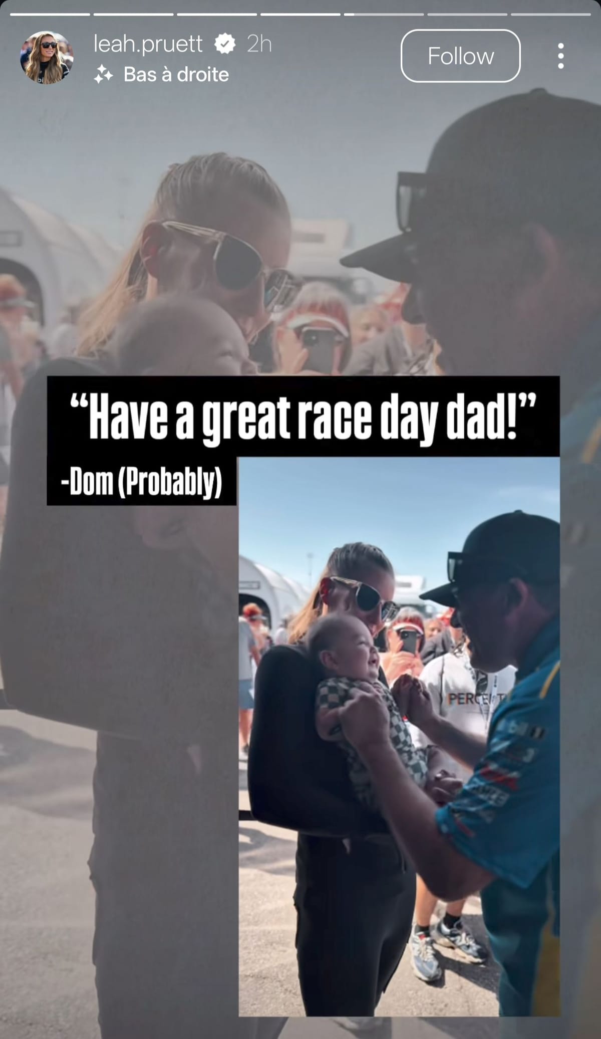 NASCAR legend Tony Stewart’s wife Leah shares precious pre-race moments ...