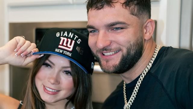 Cam Skattebo and GF Chloe Rodriguez rock Giants hats in post-draft selfie