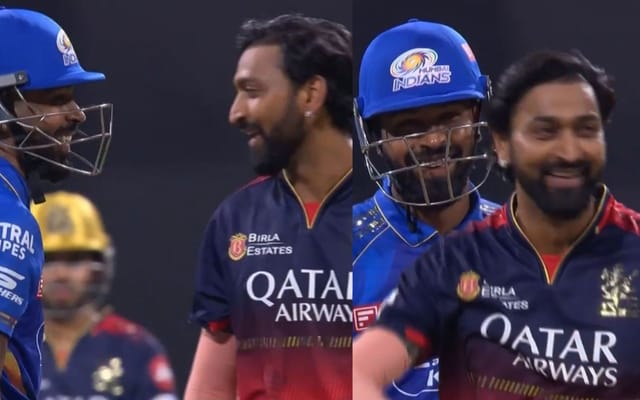 Hardik Pandya smashes 2 massive sixes against his brother Krunal Pandya ...