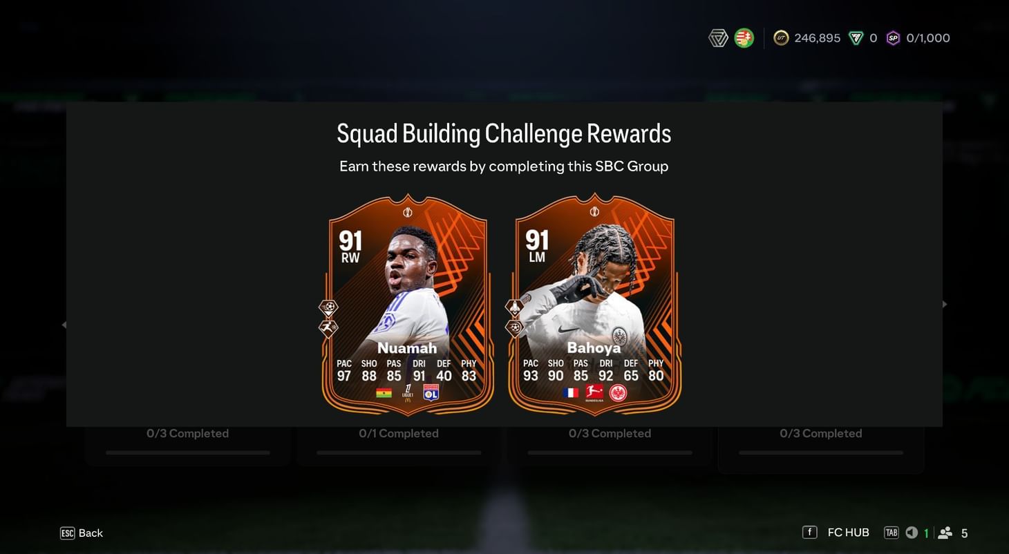 EA FC 25 RTTF Player Pick SBC (Nuamah and Bahoya): All tasks and ...