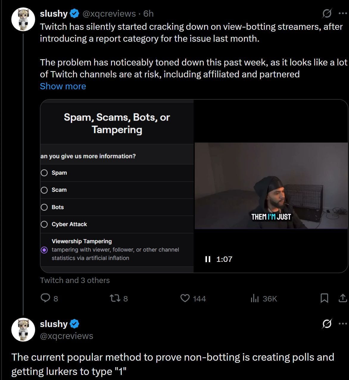 Trainwreckstv says there are only 2 "consistent" ways to prove a Twitch ...