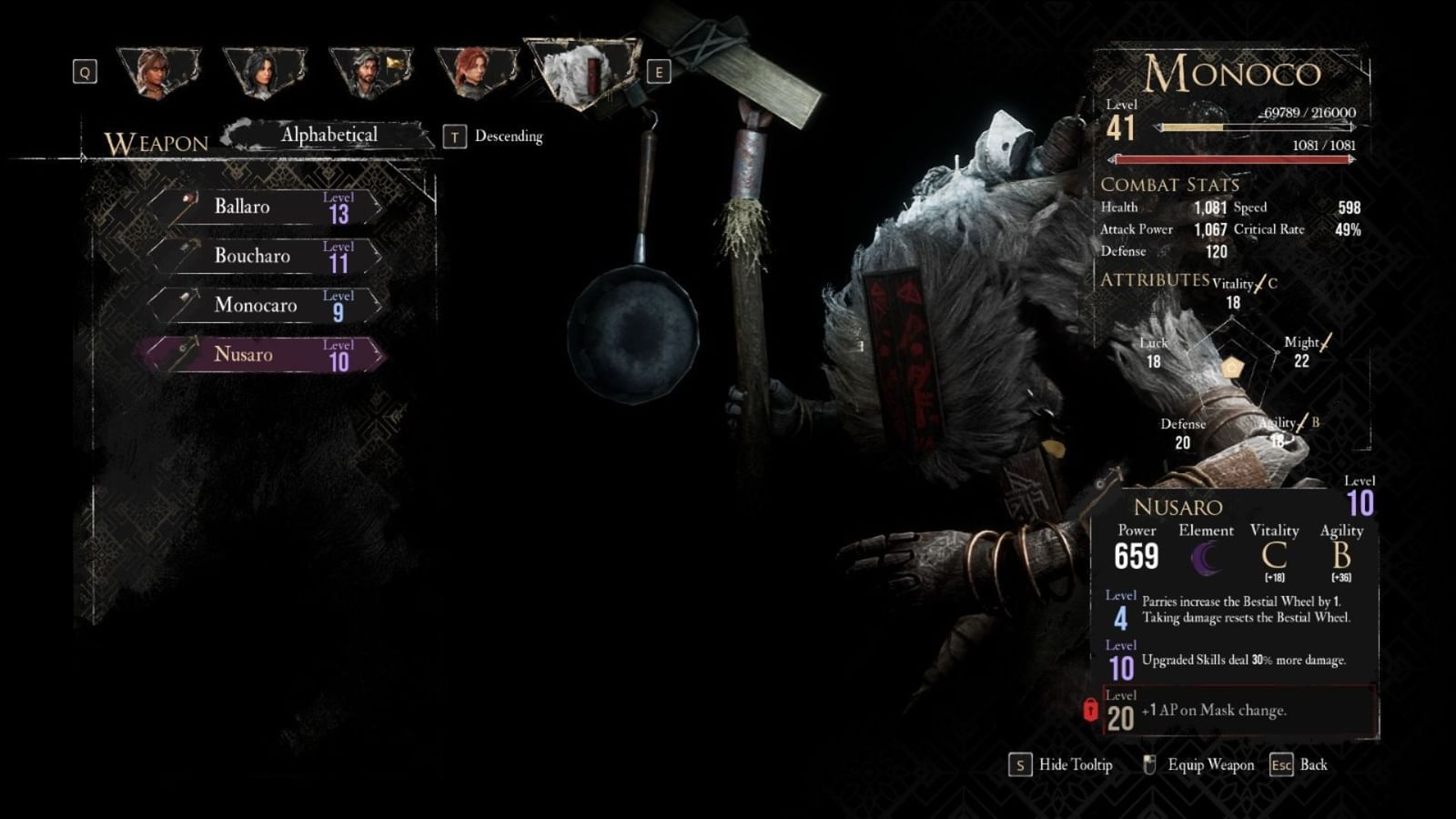 Best Monoco build guide in Clair Obscur: Expedition 33