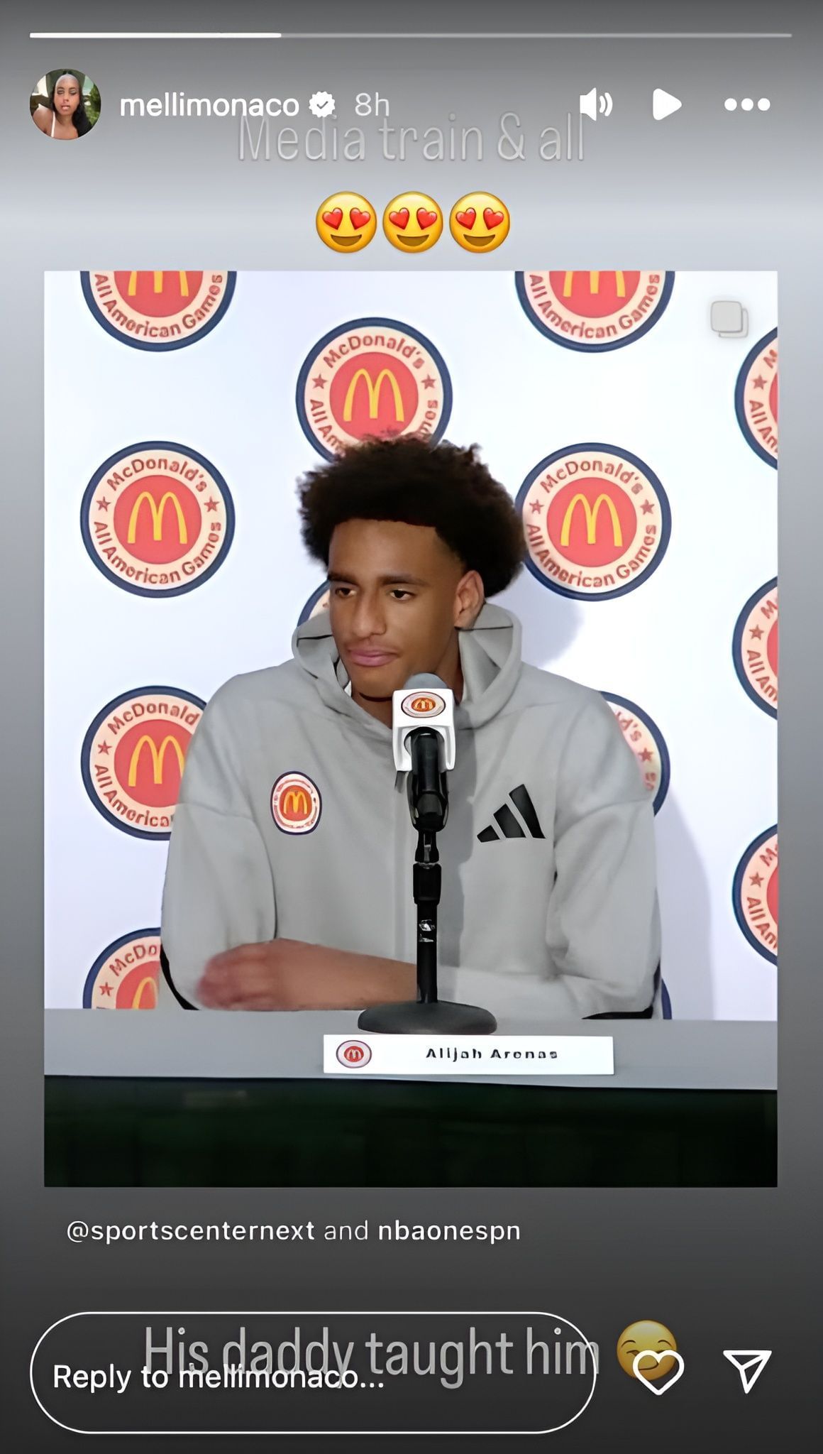 "His daddy taught him" - Gilbert Arenas' wife Melli Monaco drops witty ...