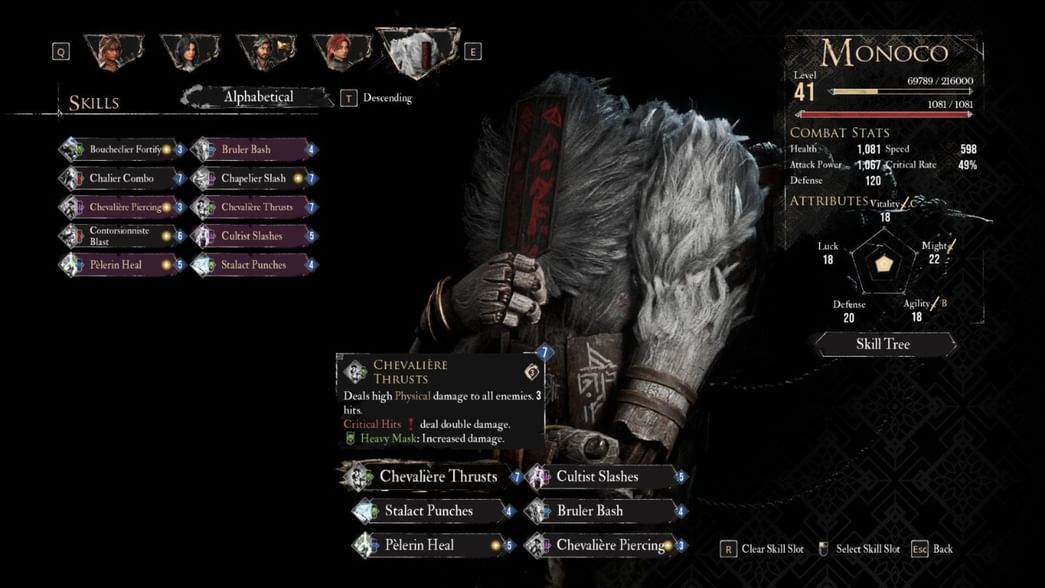 Best Monoco build guide in Clair Obscur: Expedition 33