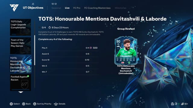 EA FC 25 TOTS Honorable Mentions Davitashvili and Laborde objective ...