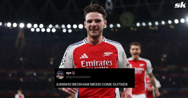 "Juninho, Messi, Beckham come outside" - Social media reacts as Declan ...